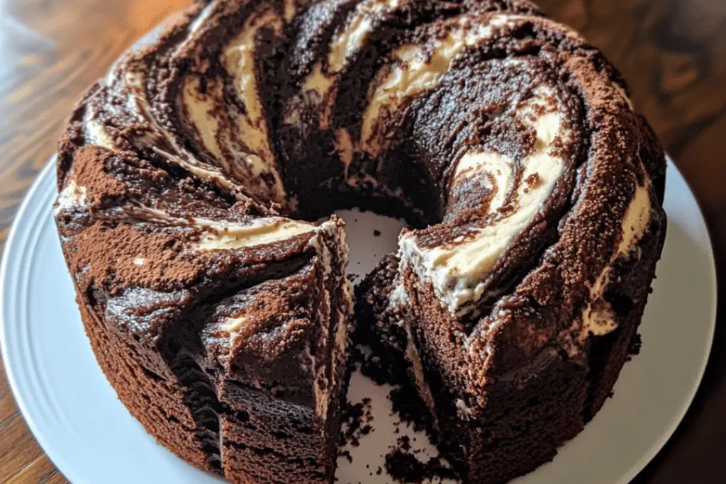 Double Chocolate Ricotta Marble Cake – Ellie Kitchen