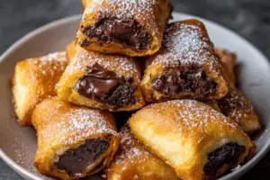 Fried Croissant Beignets with Chocolate Inside: A Decadent Dessert for ...