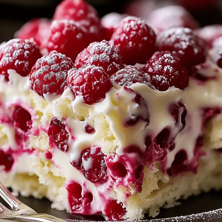 White Chocolate Raspberry Poke Cake Recipe – Ellie Kitchen