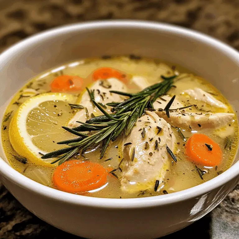 Lemon Rosemary Chicken Soup – Ellie Kitchen