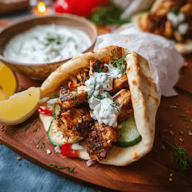 Delicious Chicken Gyros with Tzatziki Sauce Recipe – Ellie Kitchen