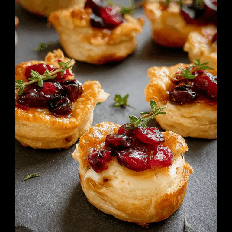 Easy Cranberry Brie Bites for Holiday Snacks – Ellie Kitchen