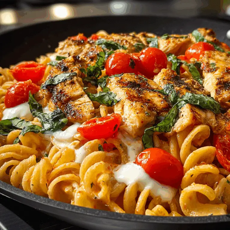 Caprese Chicken Pasta with Creamy Tomato Sauce – Ellie Kitchen
