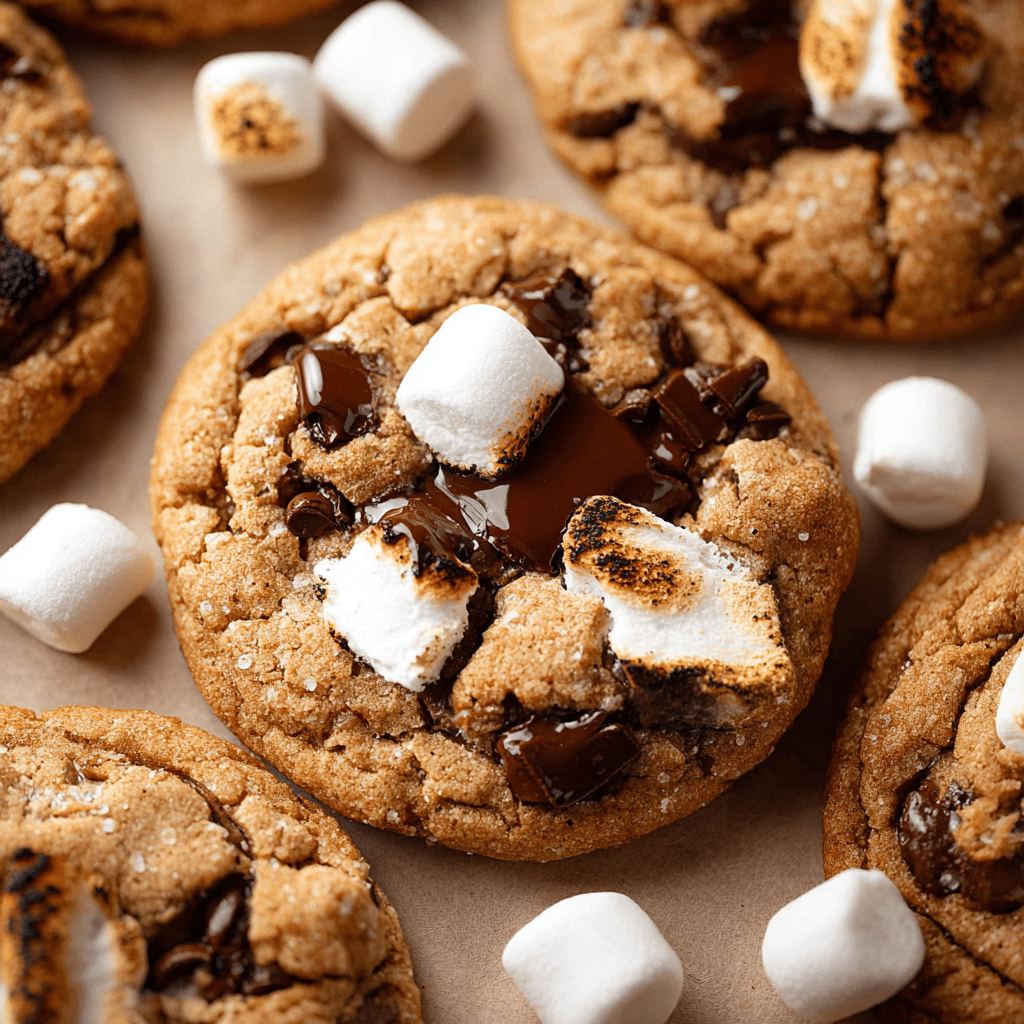 S’mores Cookies Recipe | Marshmallow and Chocolate – Ellie Kitchen