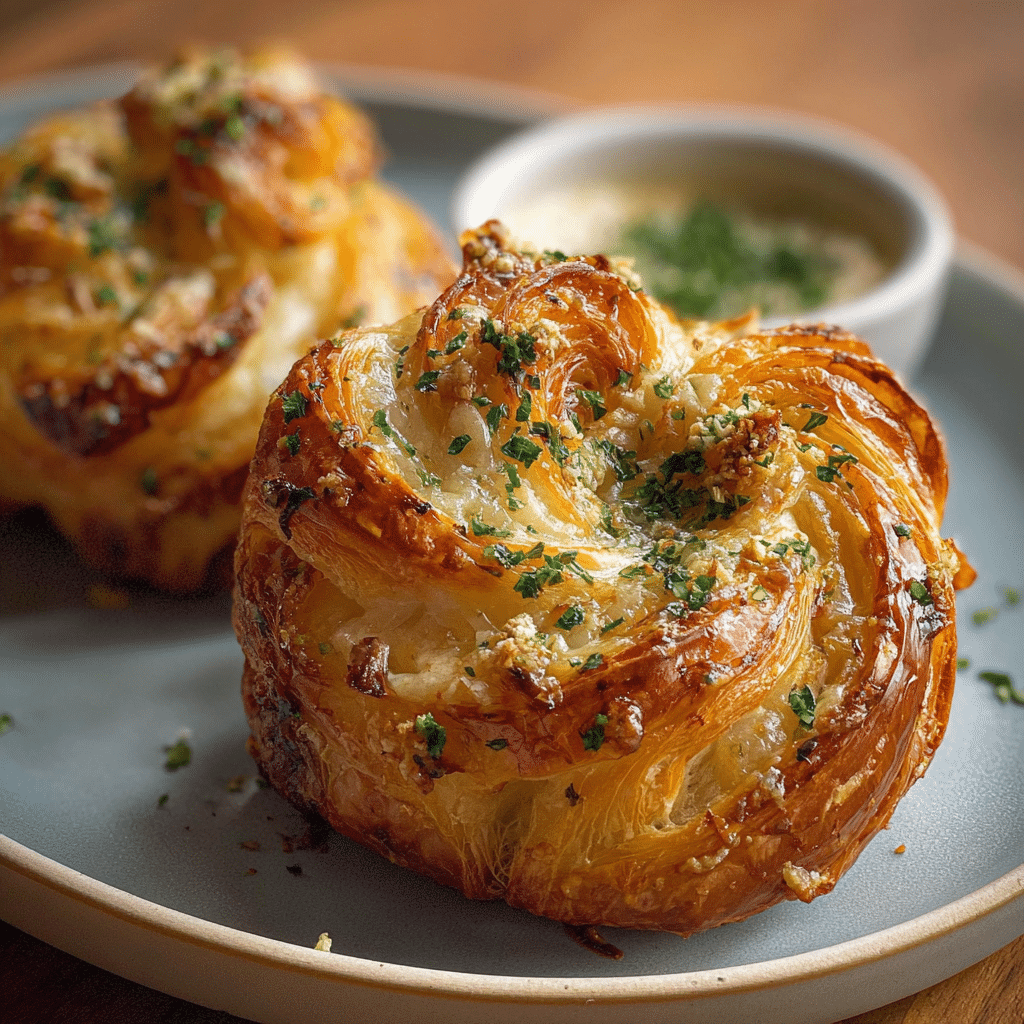 Cheesy Garlic Cruffin – Ellie Kitchen