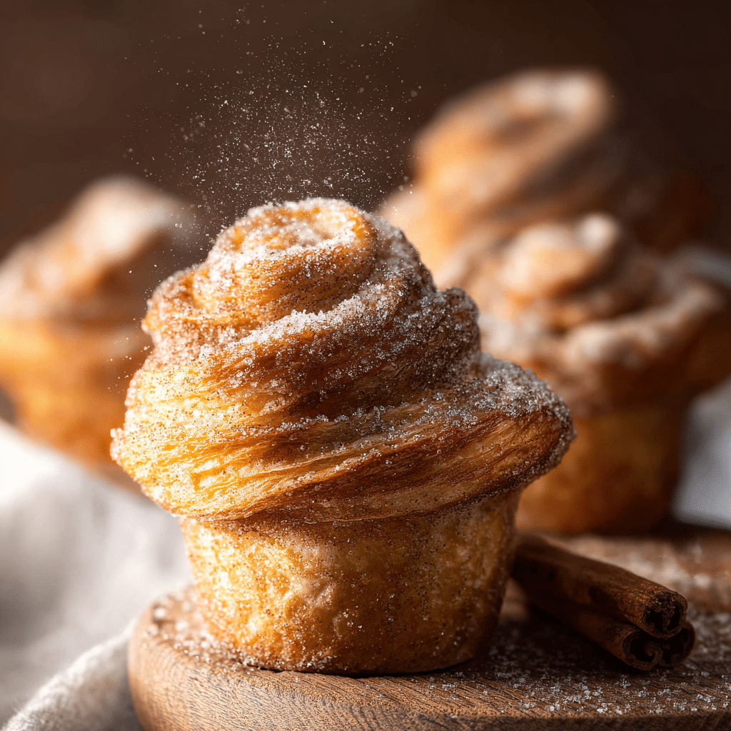 Flaky Cruffins with Sweet Cinnamon Sugar Filling – Ellie Kitchen
