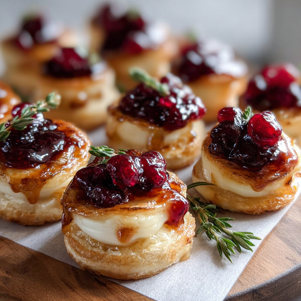 Mini Cranberry Brie Bites – Ellie Kitchen