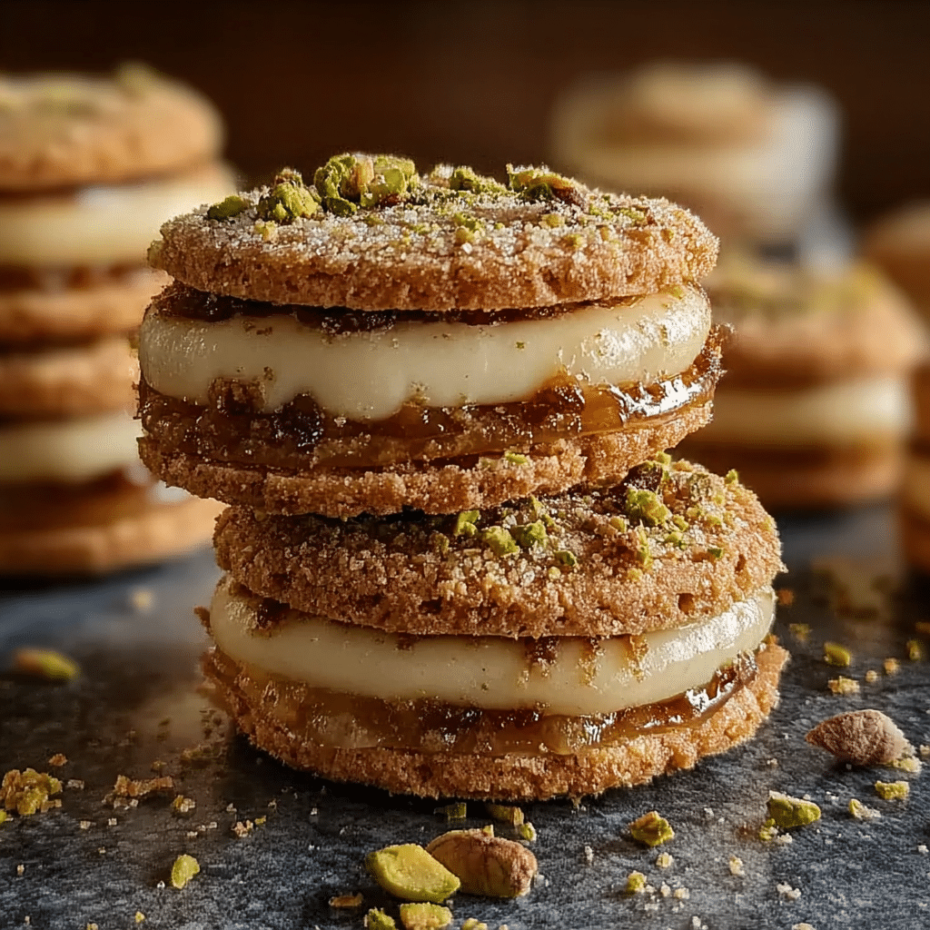 Rich Baklava Cream Sandwich Cookies – Ellie Kitchen