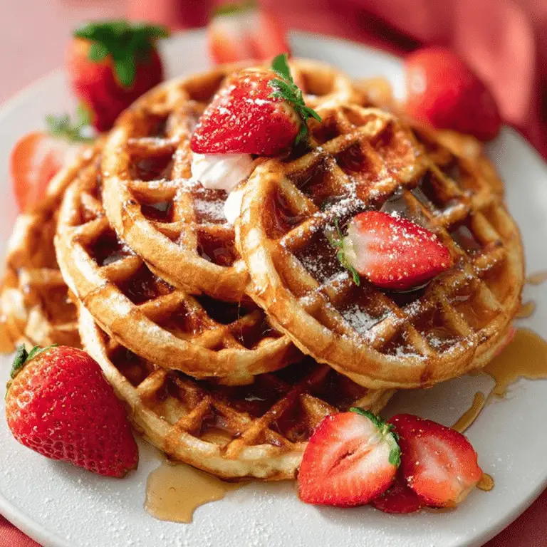 Strawberry Waffles Recipe – Ellie Kitchen